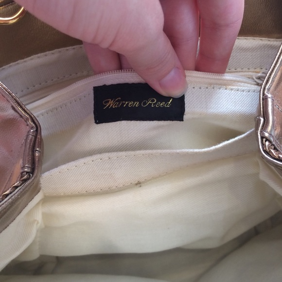 Warren Reed | Bags | Gold Vintage Handbag Braided Metallic Purse Bronze ...